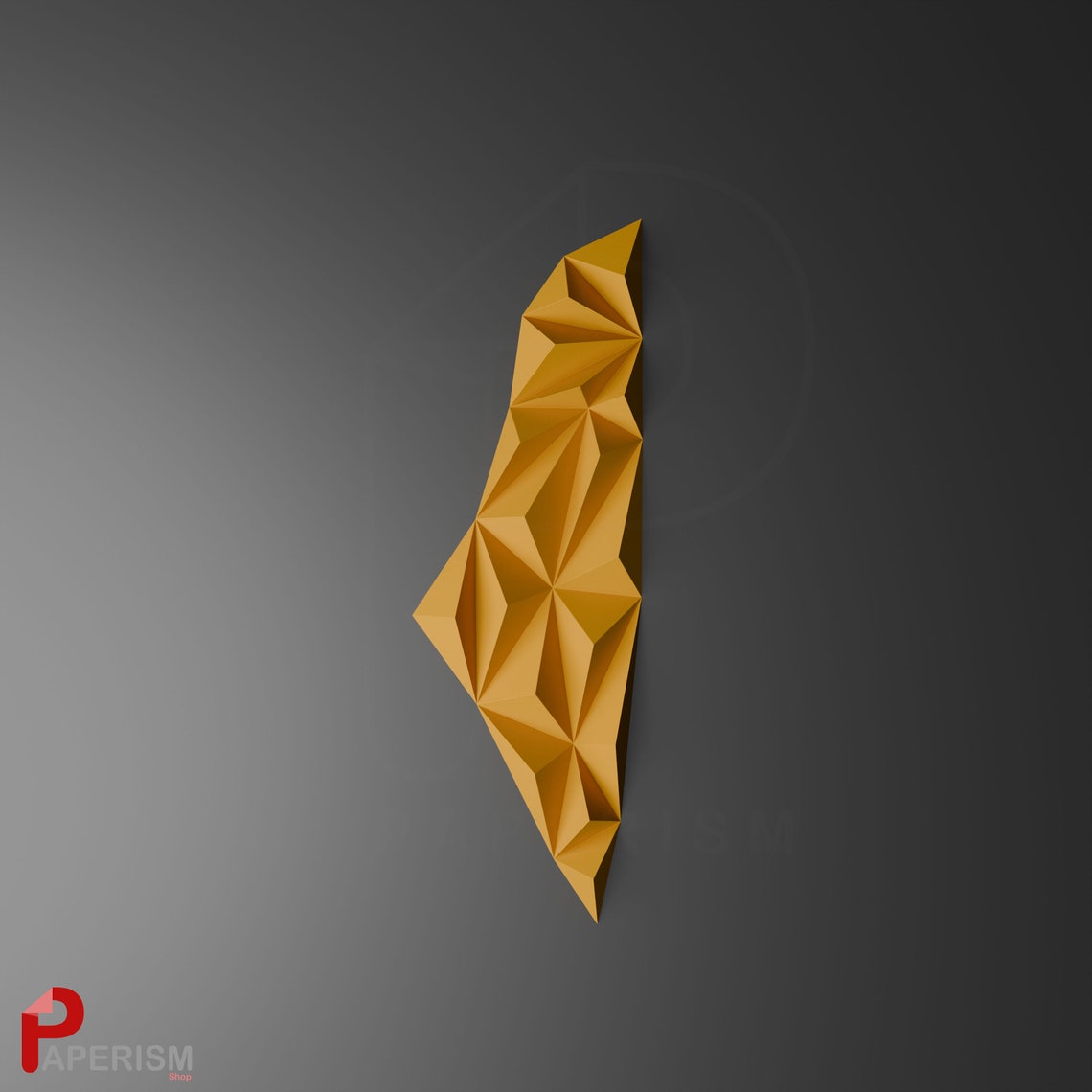 3d Palestinian Map With Flag Colors Papercrafts Palestine SVG - Etsy