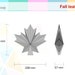 3 Fall Leaves Papercraft, DIY Fall Fireplace Decor, Maple Pdf Printable ...