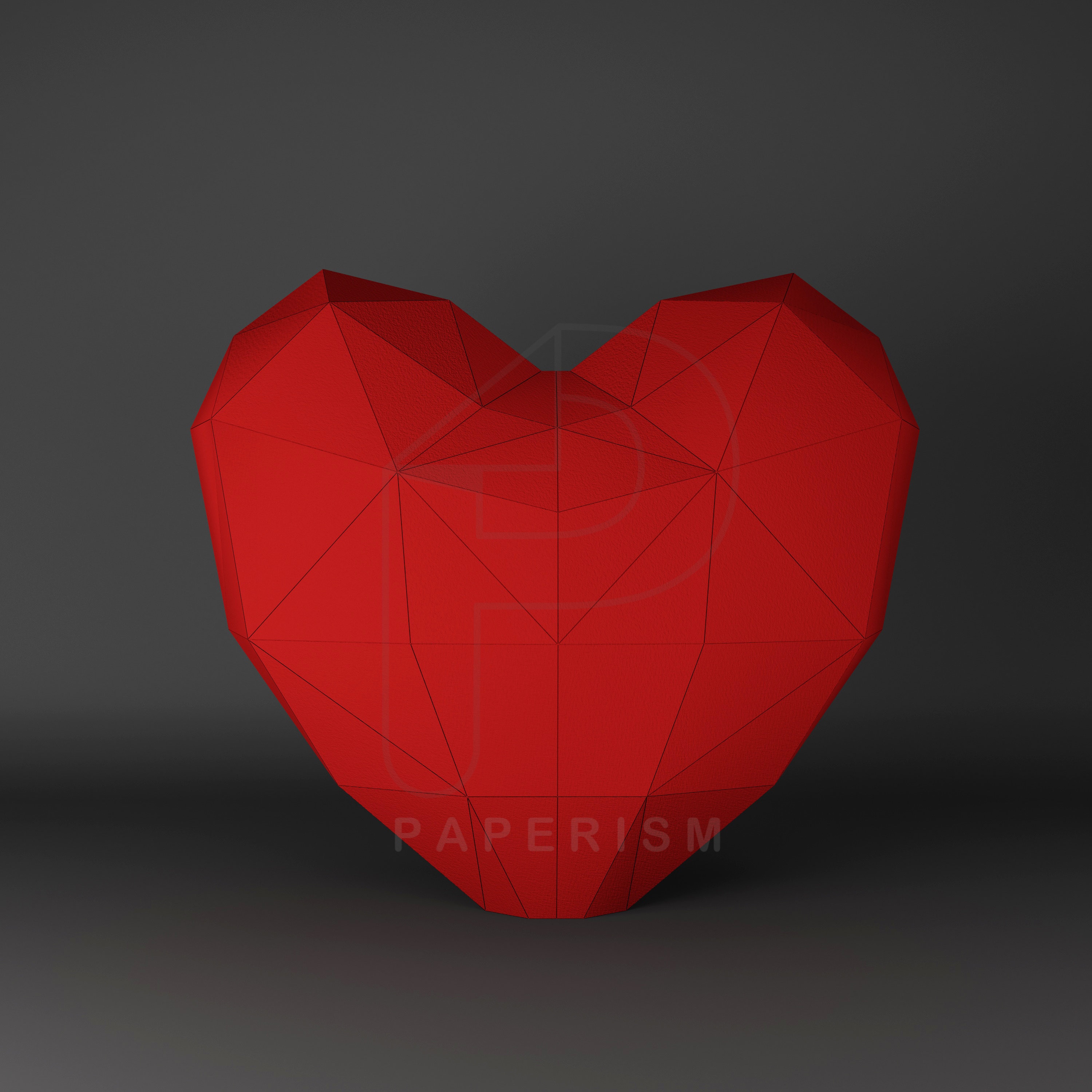 3d Heart Sculpture Pdf Papercraft Kit Diy Valentine Crafts - Etsy