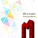 M Low Poly Papercraft, Letter, Alphabet M 3D, 3D Lyric, Gift ...