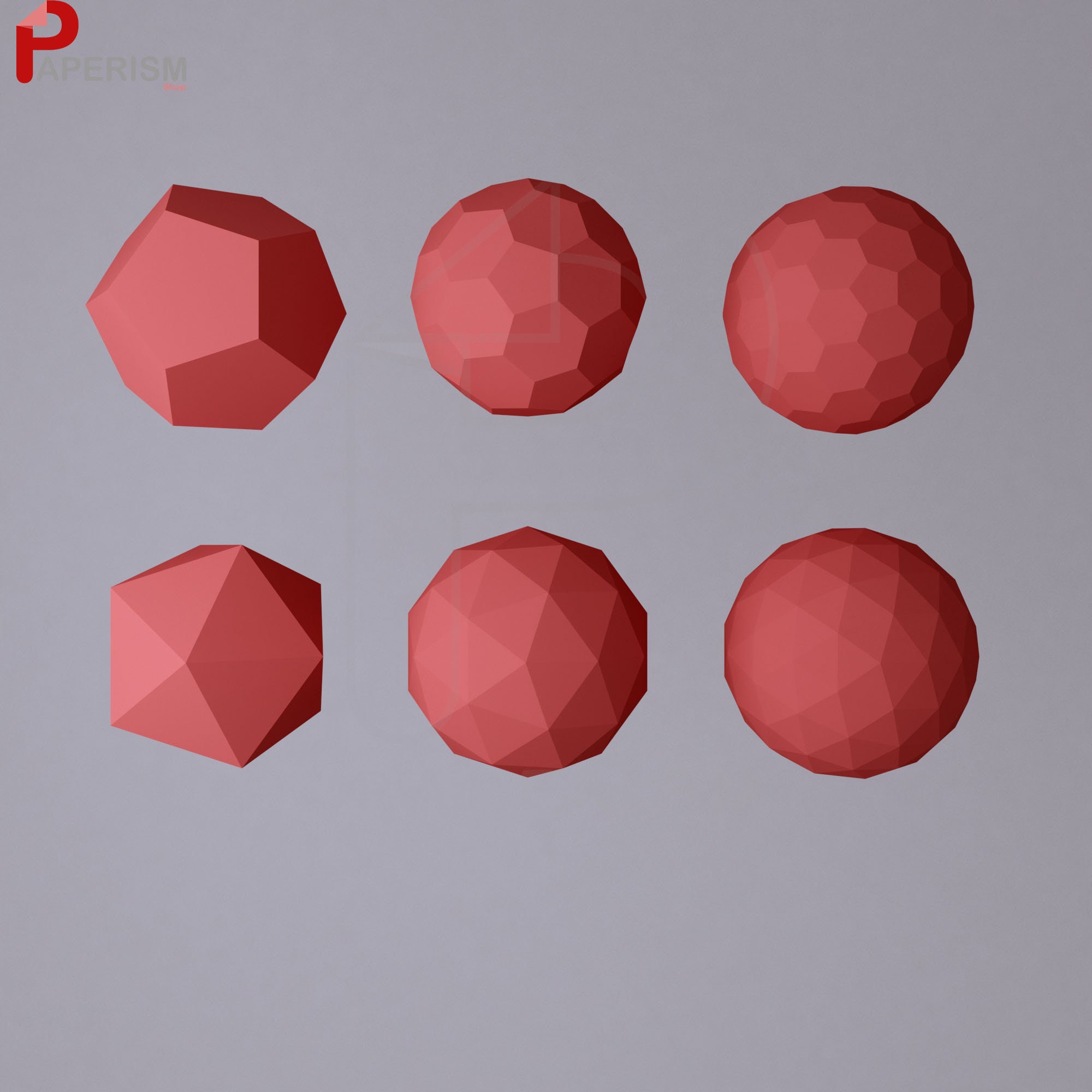 Polygons & Polyhedrons Foldable 3d Nets 3d Platonic Solid Set - Etsy