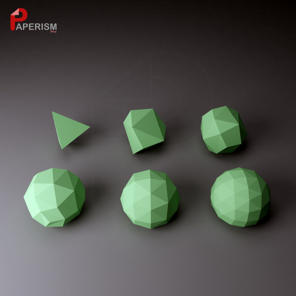 Uniform Polyhedron Geometry, 3d Platonic Solid Set 5, DIY Polyhedron ...
