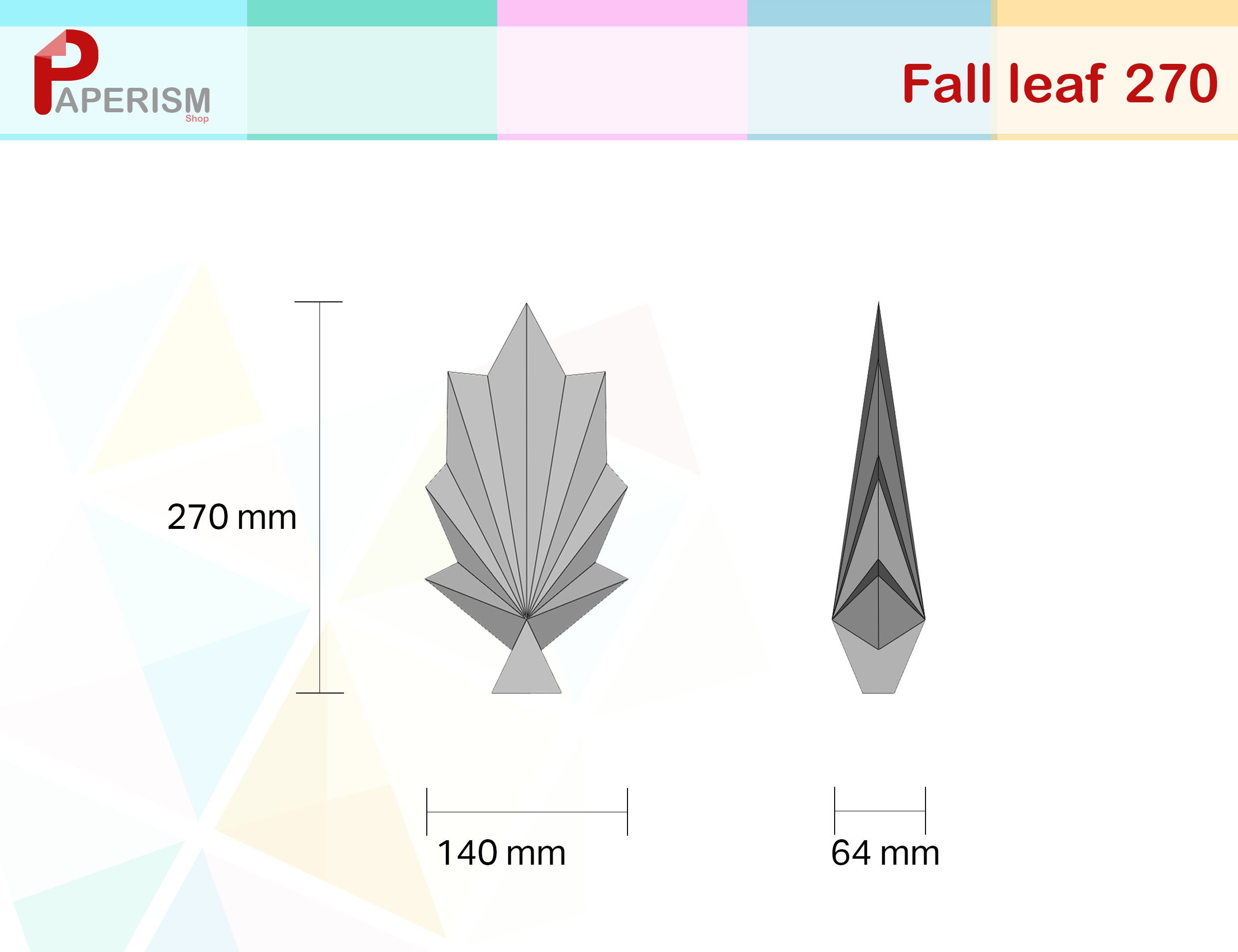 3 Fall Leaves Papercraft, DIY Fall Fireplace Decor, Maple Pdf Printable ...