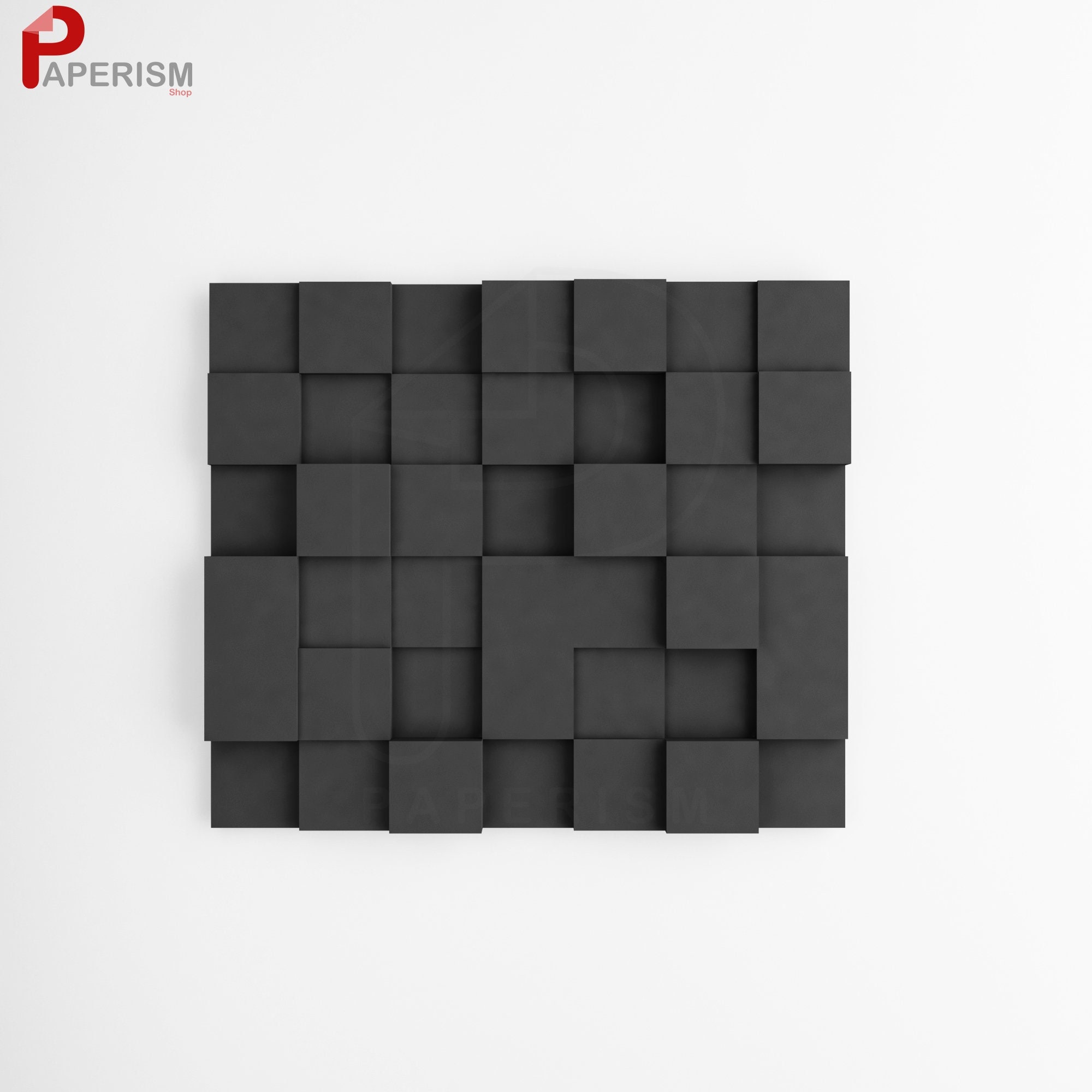 DIY Decorative 3d WALL PANELS, Module Paper Decor, Custom Wall Tile ...