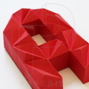 A Letter DIY Papercraft, 3d Paper Alphabet, Classroom Alphabet Decor ...