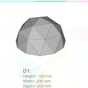 Geodesic Dome Net, DIY Dome Models, Build 3d Tent ,foldable Net Shapes ...