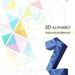 Z Low Poly Papercraft Letter Alphabet Z 3D 3D Lyric Gift - Etsy Canada