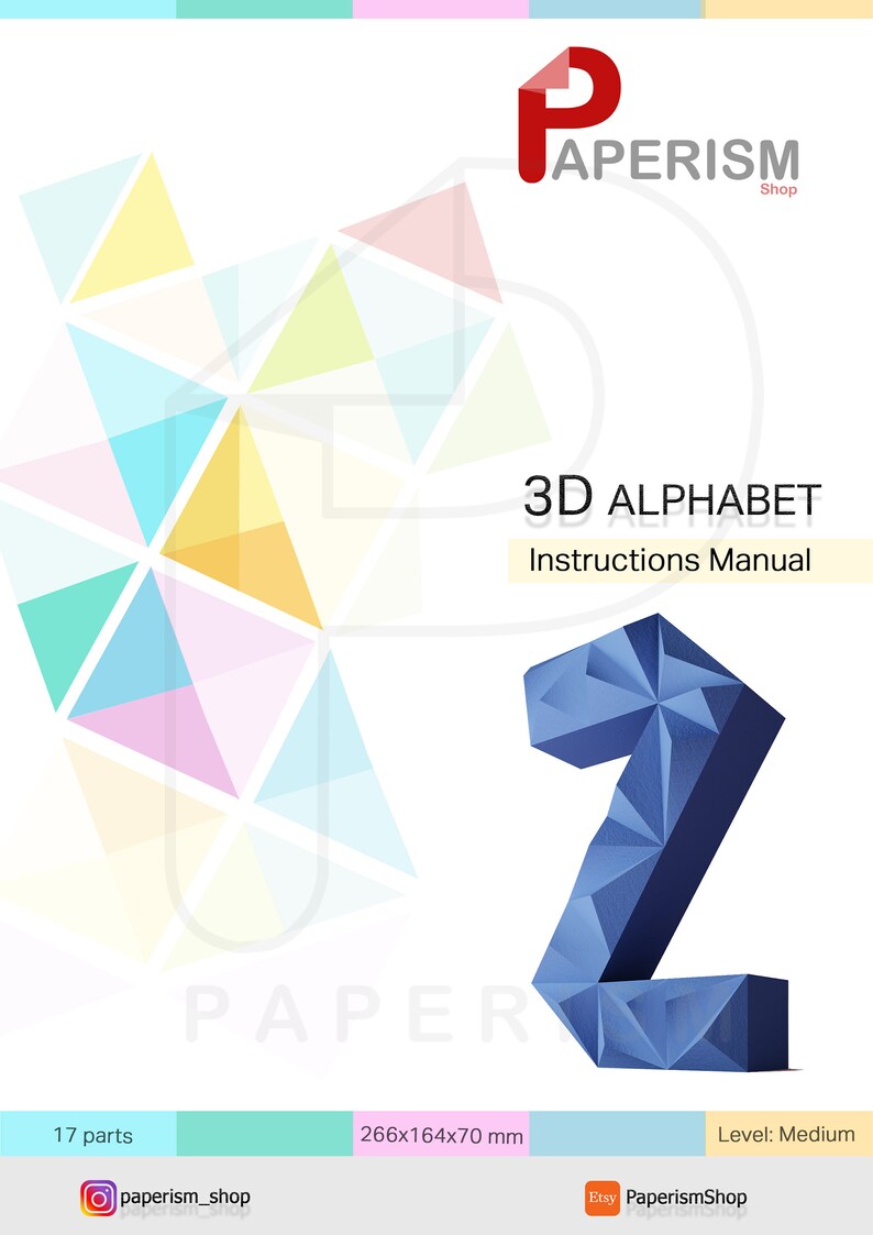 Z Low Poly Papercraft, Letter, Alphabet Z 3D, 3D Lyric, Gift ...