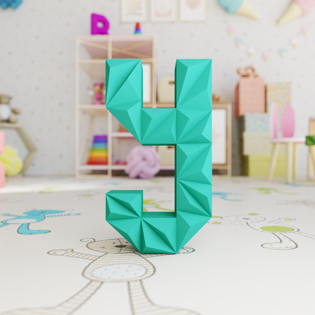 Y Low Poly Papercraft, Letter, Alphabet Y 3D, 3D Lyric, Gift ...