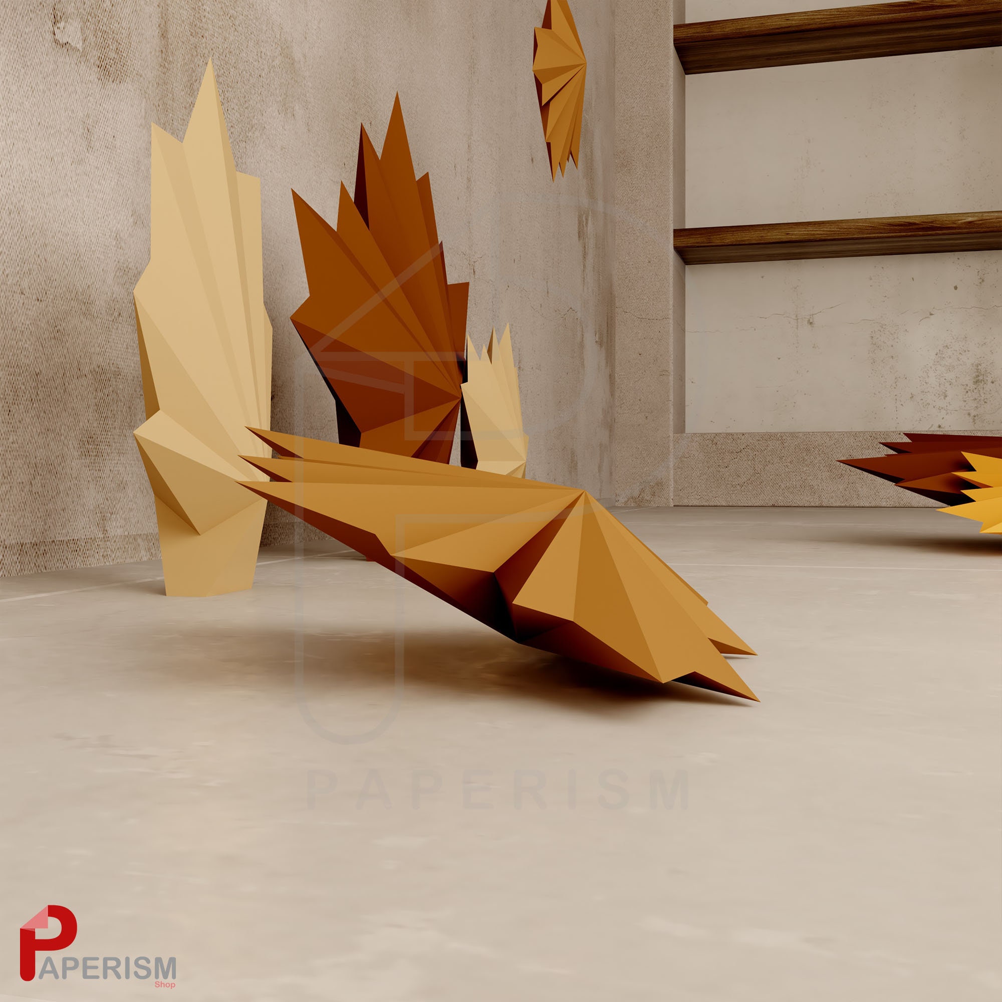 Fall Corner BUNDLE Papercraft, DIY Fall Fireplace Decor, Pdf Printable ...