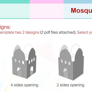 Mini Mosque Lantren PRINTABLE Ramadan Decor Islamic Decor - Etsy