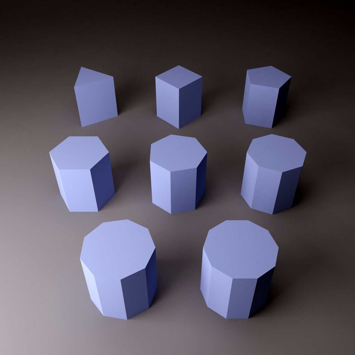 Volume of Prism Nets, 3d Platonic Solid Set 2, DIY Polyhedron Models ...