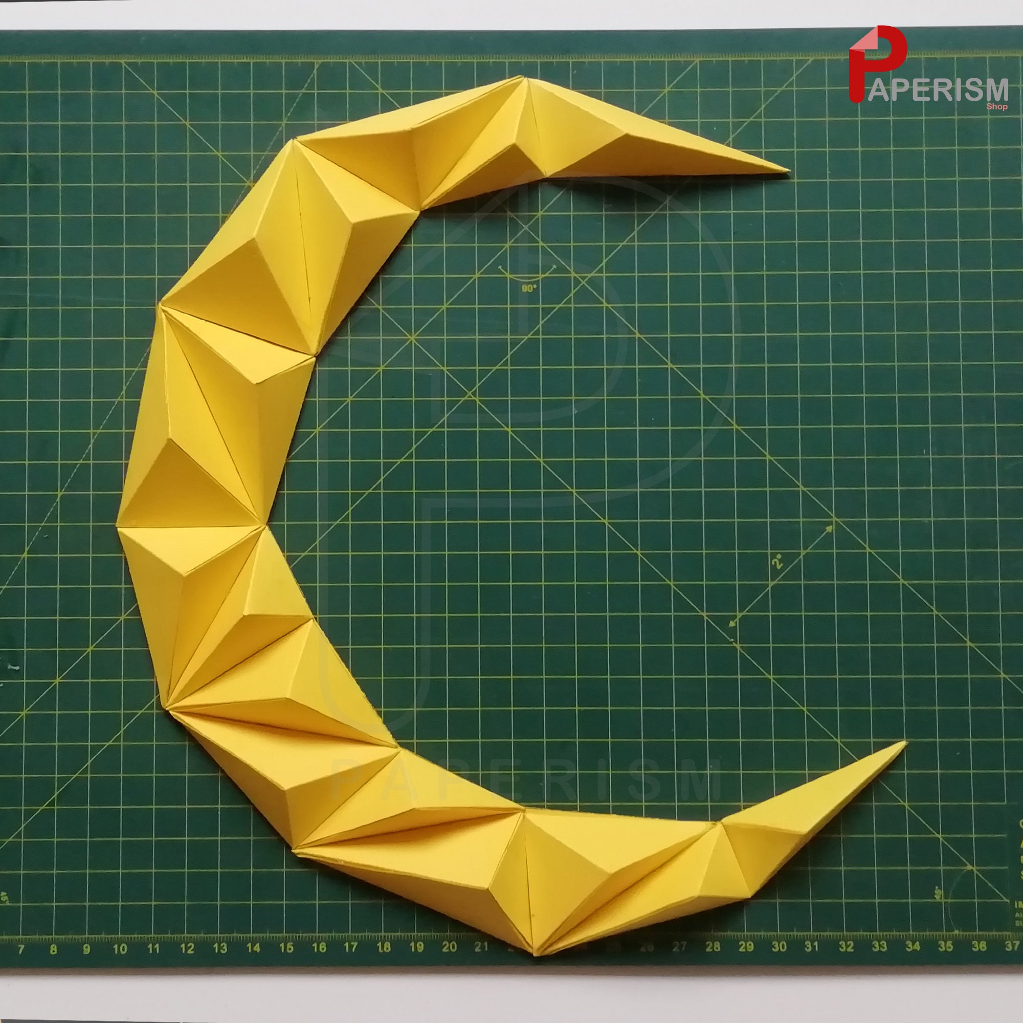 Mosaic Crescent & Star Ramadan Decoration, Origami Ramadan DIY Decor ...