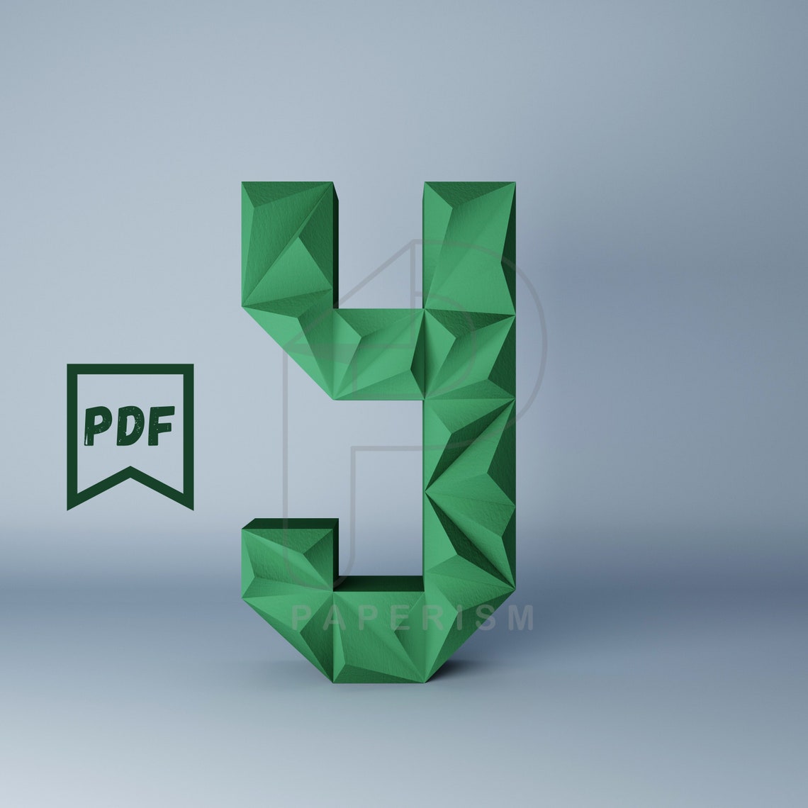 Y Low Poly Papercraft Letter Alphabet Y 3D 3D Lyric Gift - Etsy