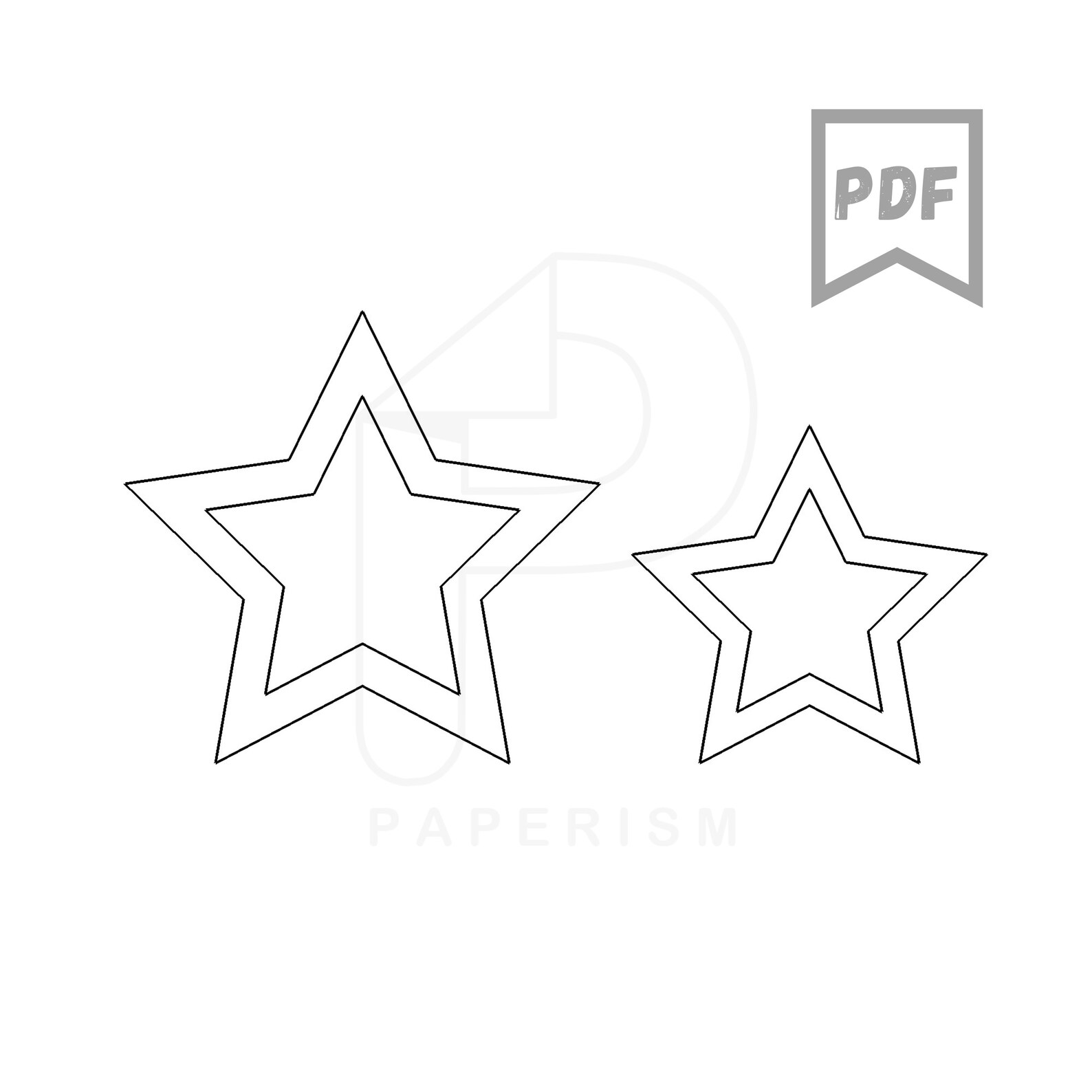 Star Frame Low Poly Papercrafts, Hand Made Star Decoration, 3d Star ...