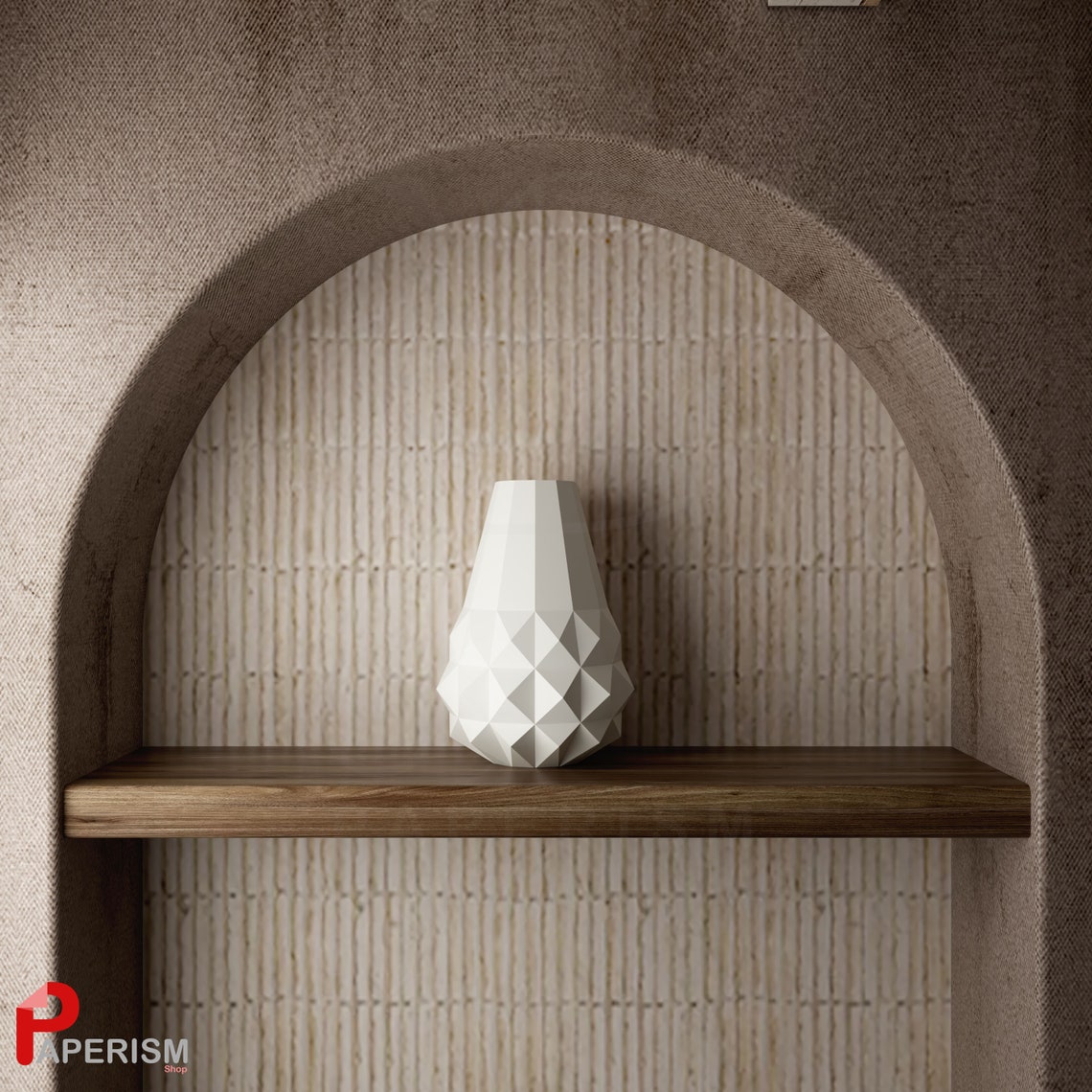 3 Origami Paper Vase Centerpieces, DIY Vase 3D Papercrafts, Vases for ...