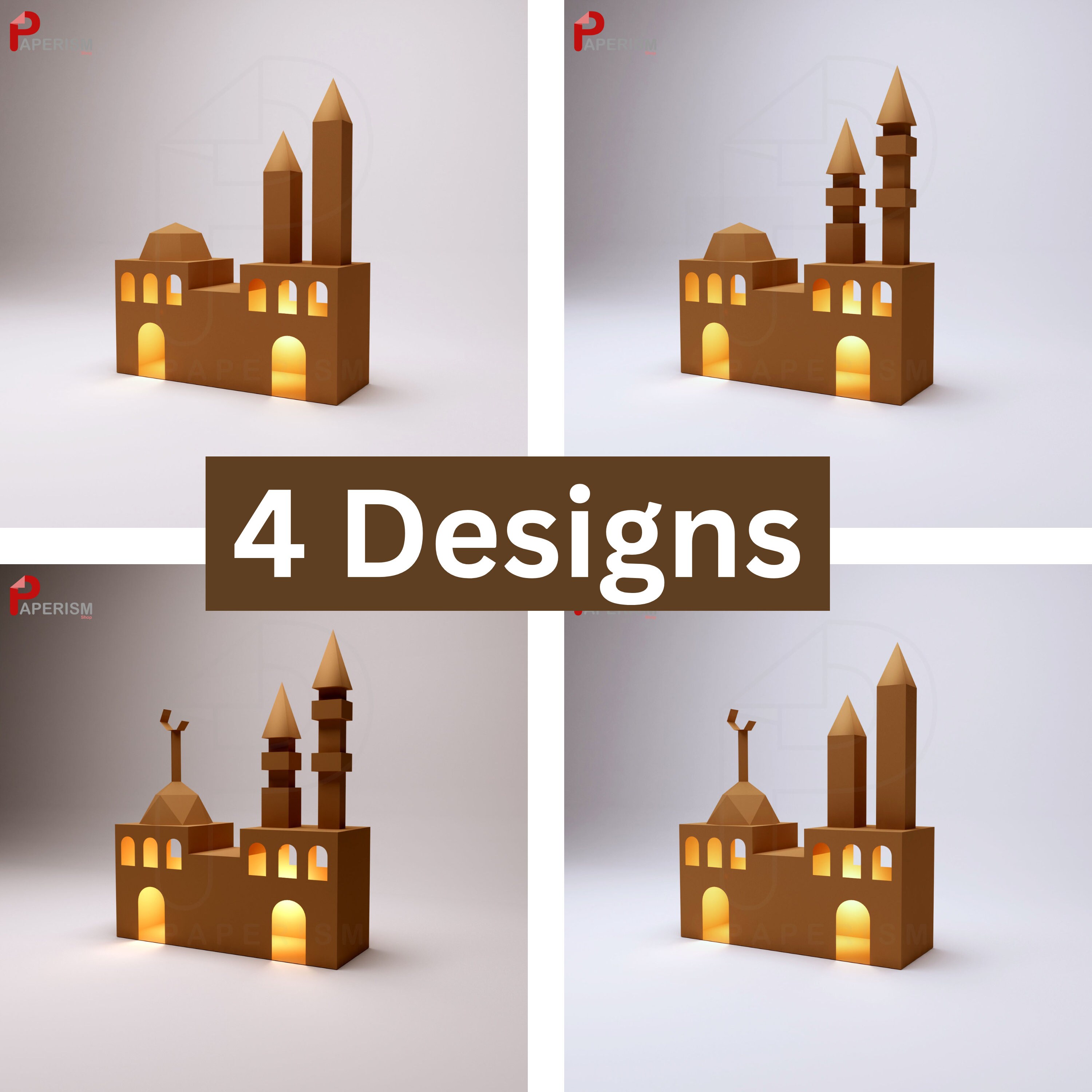 3D Mosque Model PRINTABLE Ramadan Decor Islamic Papercraft - Etsy Canada