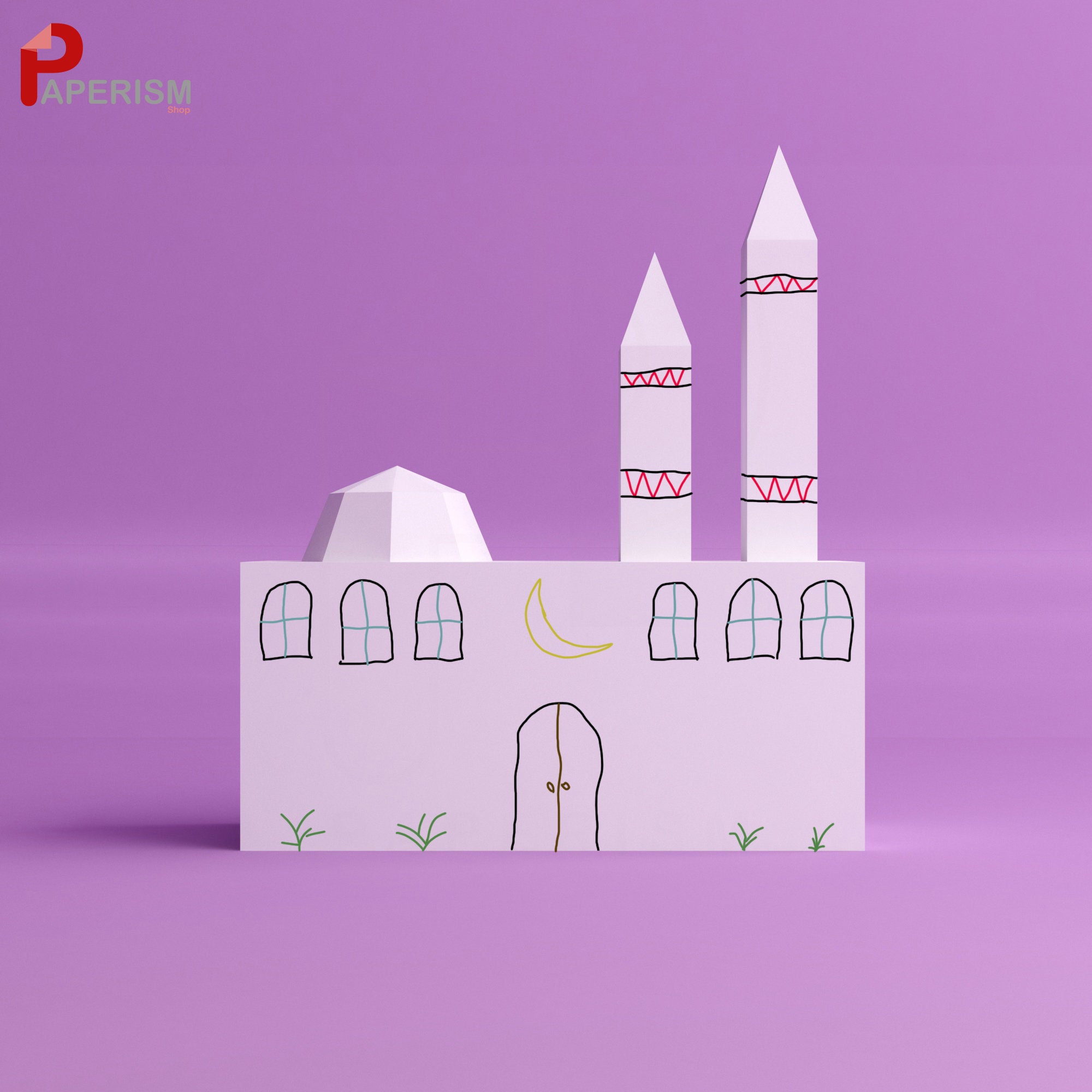 Design Your Mosque, Mosque Craft for Kids, PRINTABLE Hajj Decor, Hajj ...