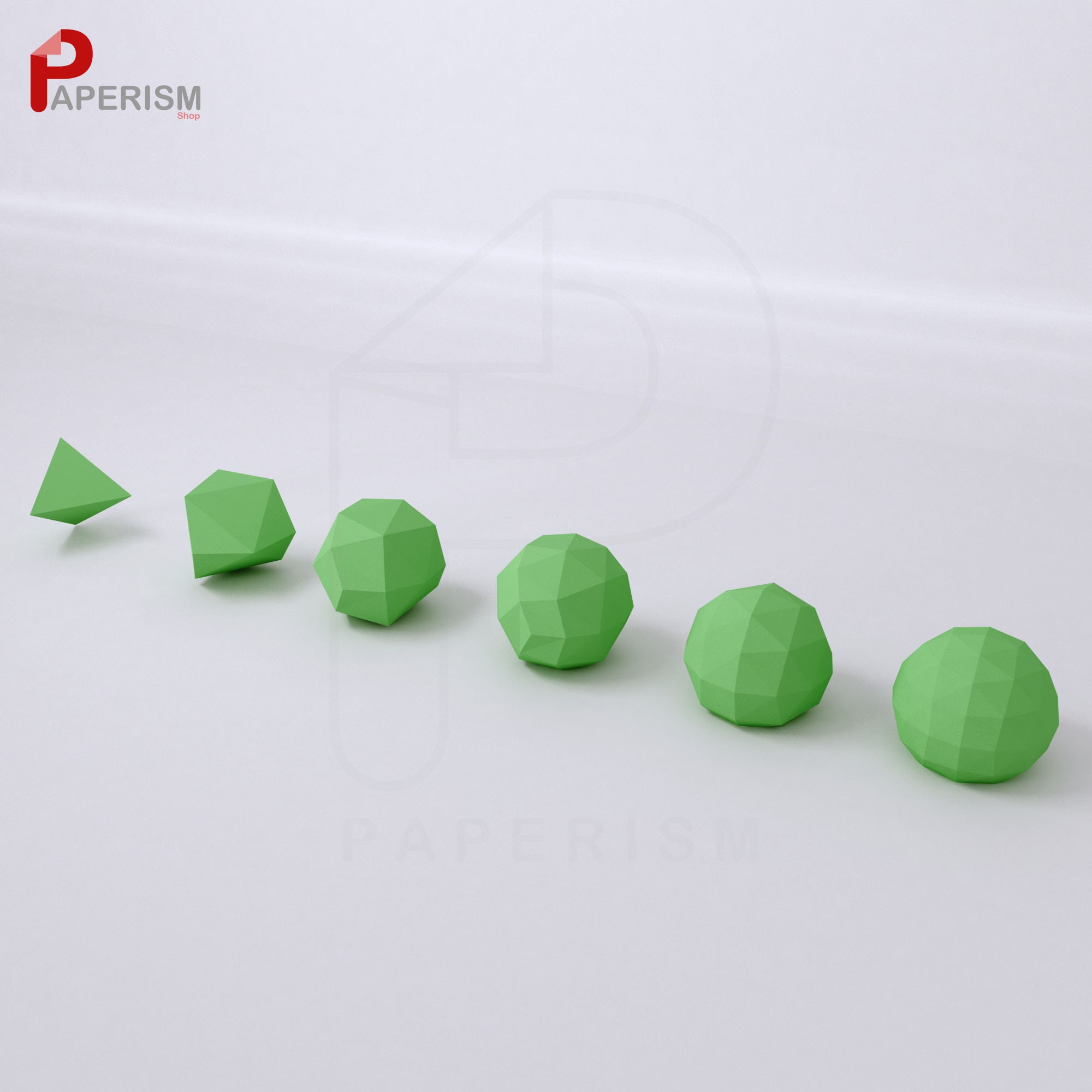 Uniform Polyhedron Geometry, 3d Platonic Solid Set 5, DIY Polyhedron ...