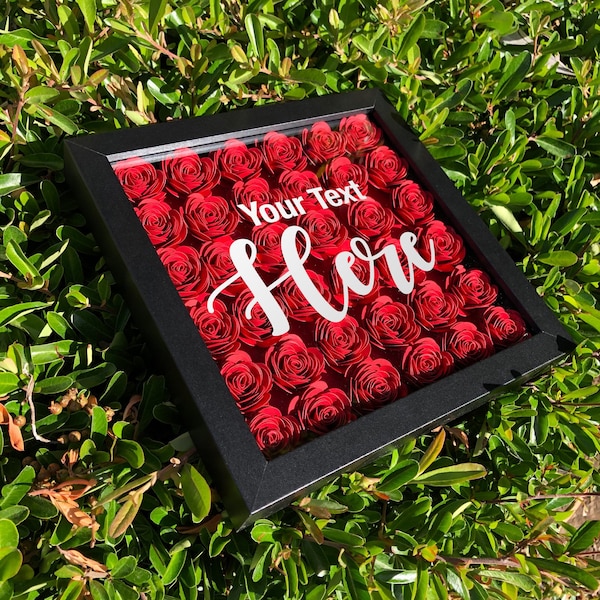 Paper Flower Shadow Box - Etsy