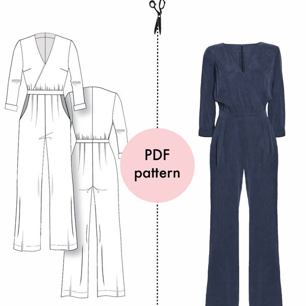 Jumpsuit Pattern - Etsy