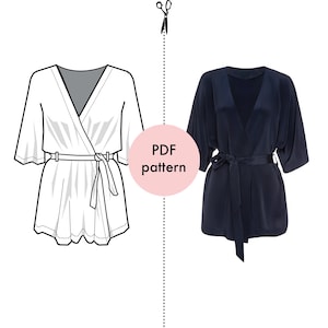 PDF Robe Pattern Instant Download Intermediate Sewing - Etsy