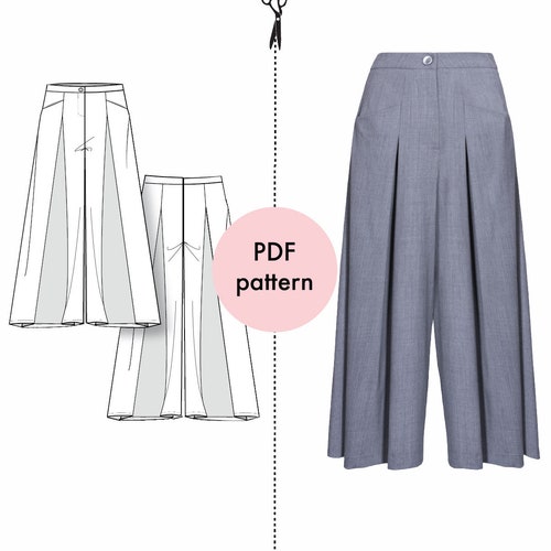 PDF Trouser Sewing Pattern Instant Download Advanced - Etsy