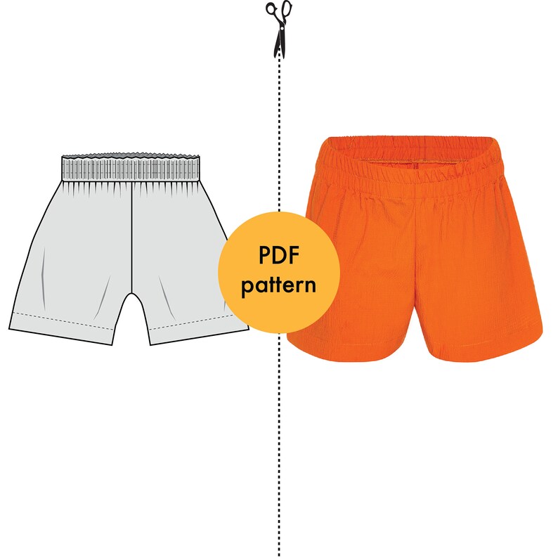 PDF Kids Shorts Instant Download Beginner Sewing Pattern Printable ...