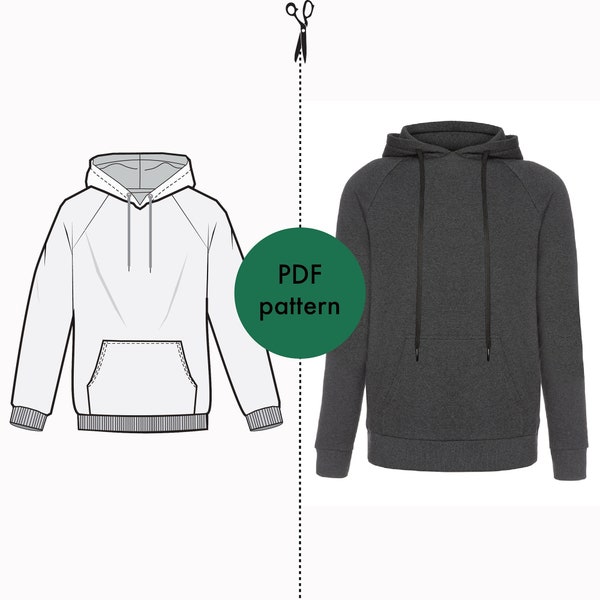 Mens Hoodie Sewing Pattern - Etsy