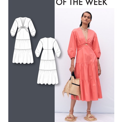 PDF Summer Dress Instant Download Intermediate Pattern - Etsy UK