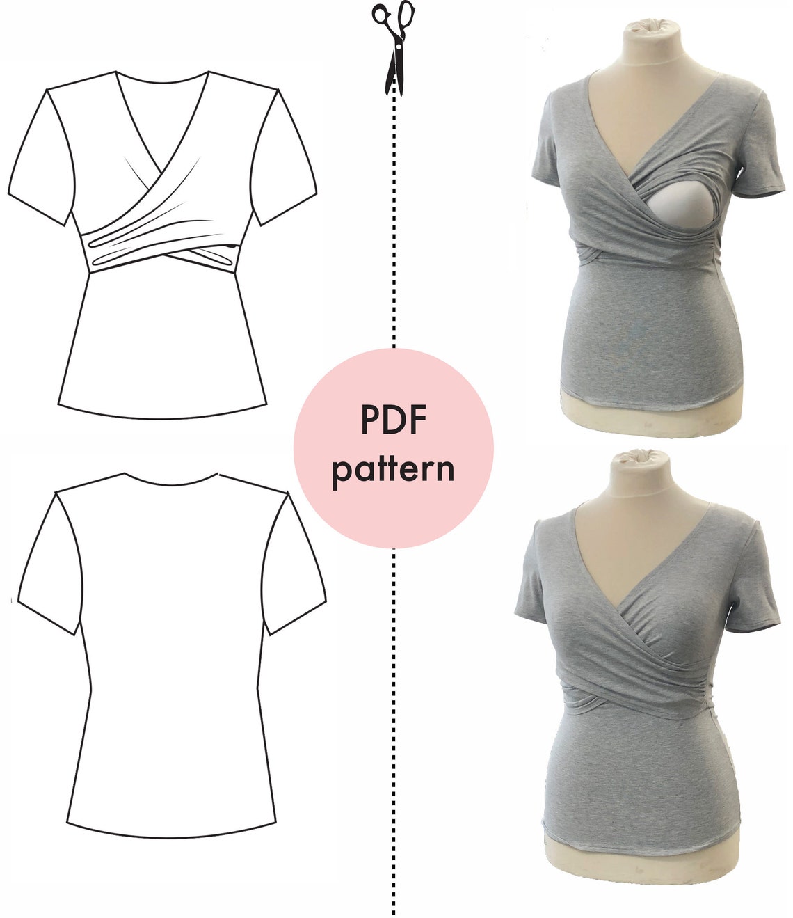 PDF Nursing Top Pattern Beginner Instant Download EASY - Etsy Australia