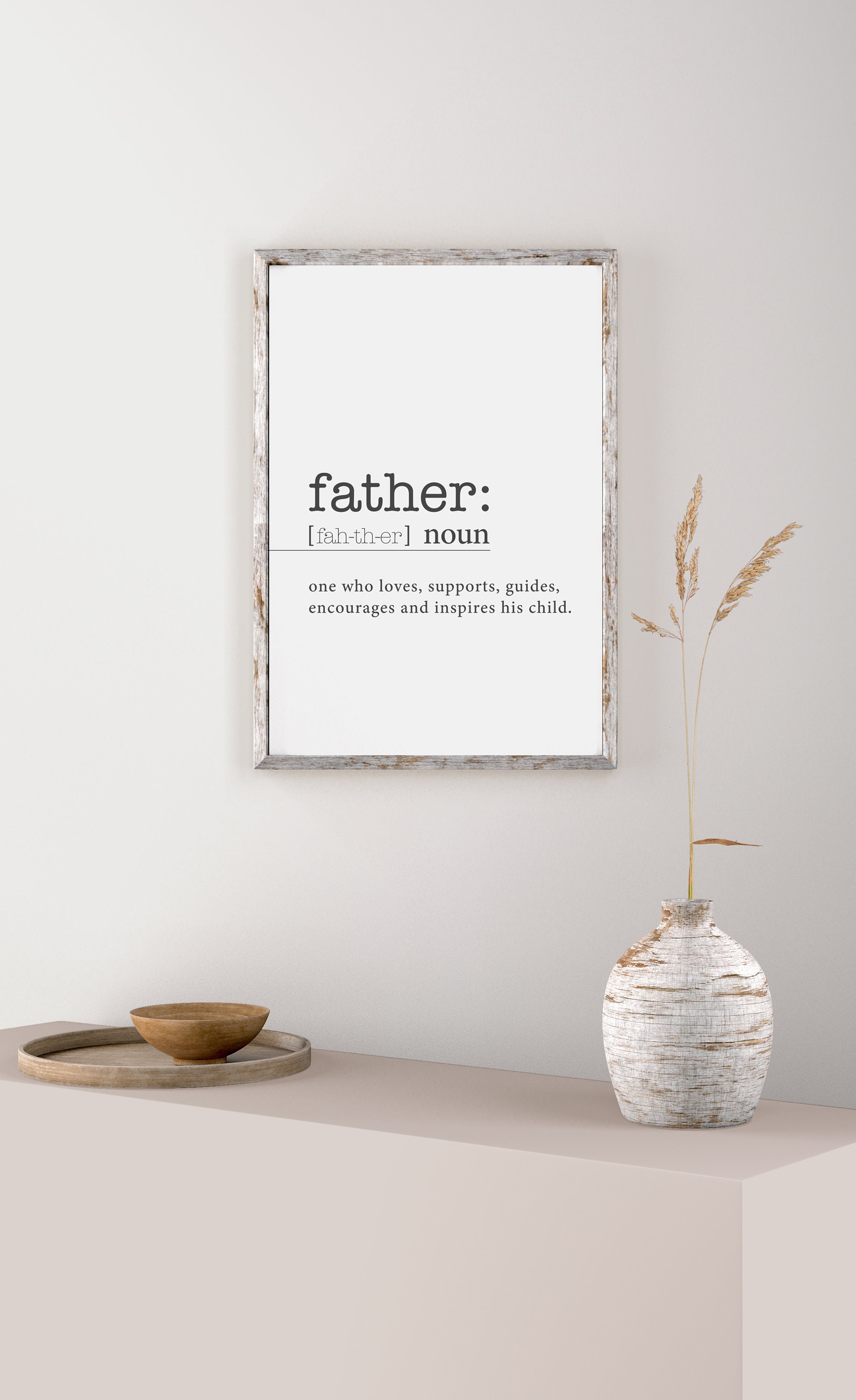 Father Word Definition Print. Fathers' Day Printable Definition. Father ...