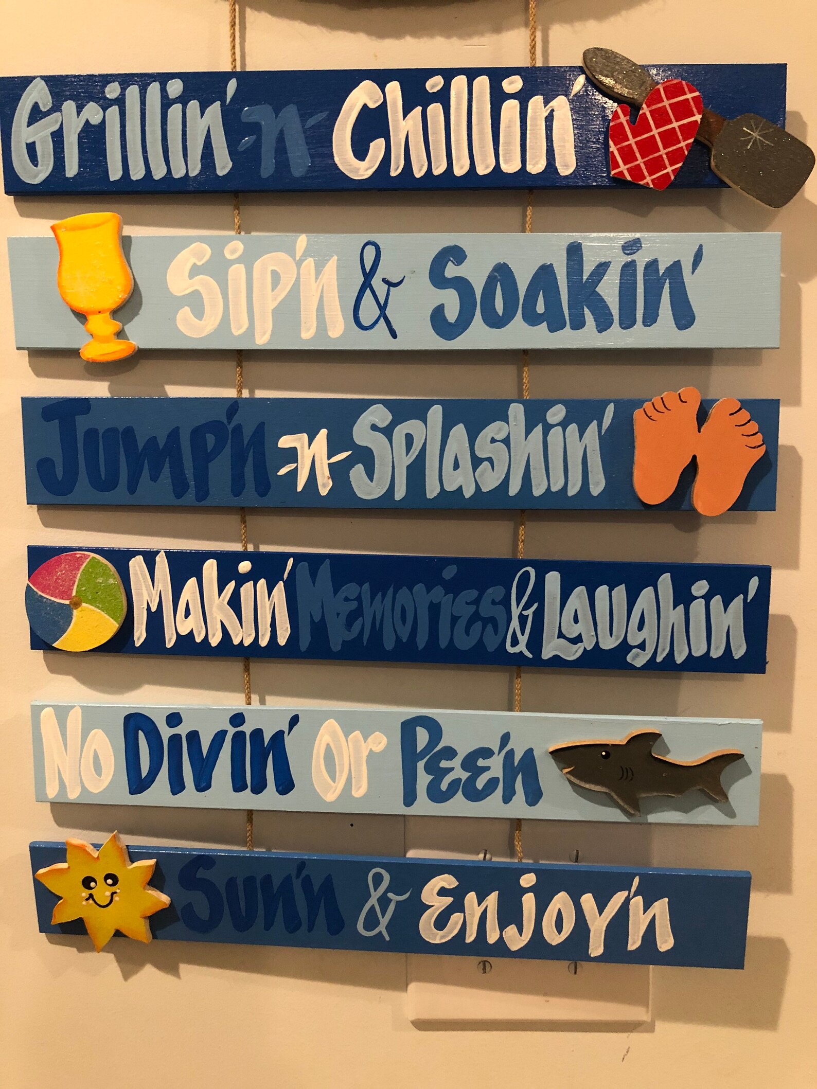 Day in Paradisepersonalizedbackyard Pool Signsrustic Pool - Etsy