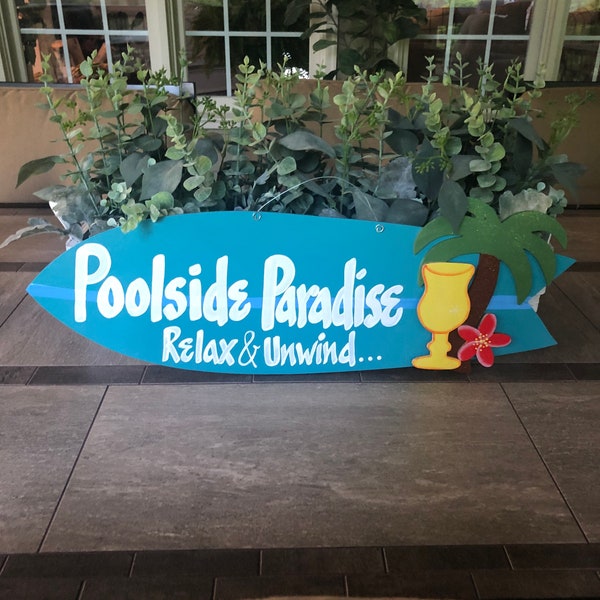 Pool Arrow Sign - Etsy