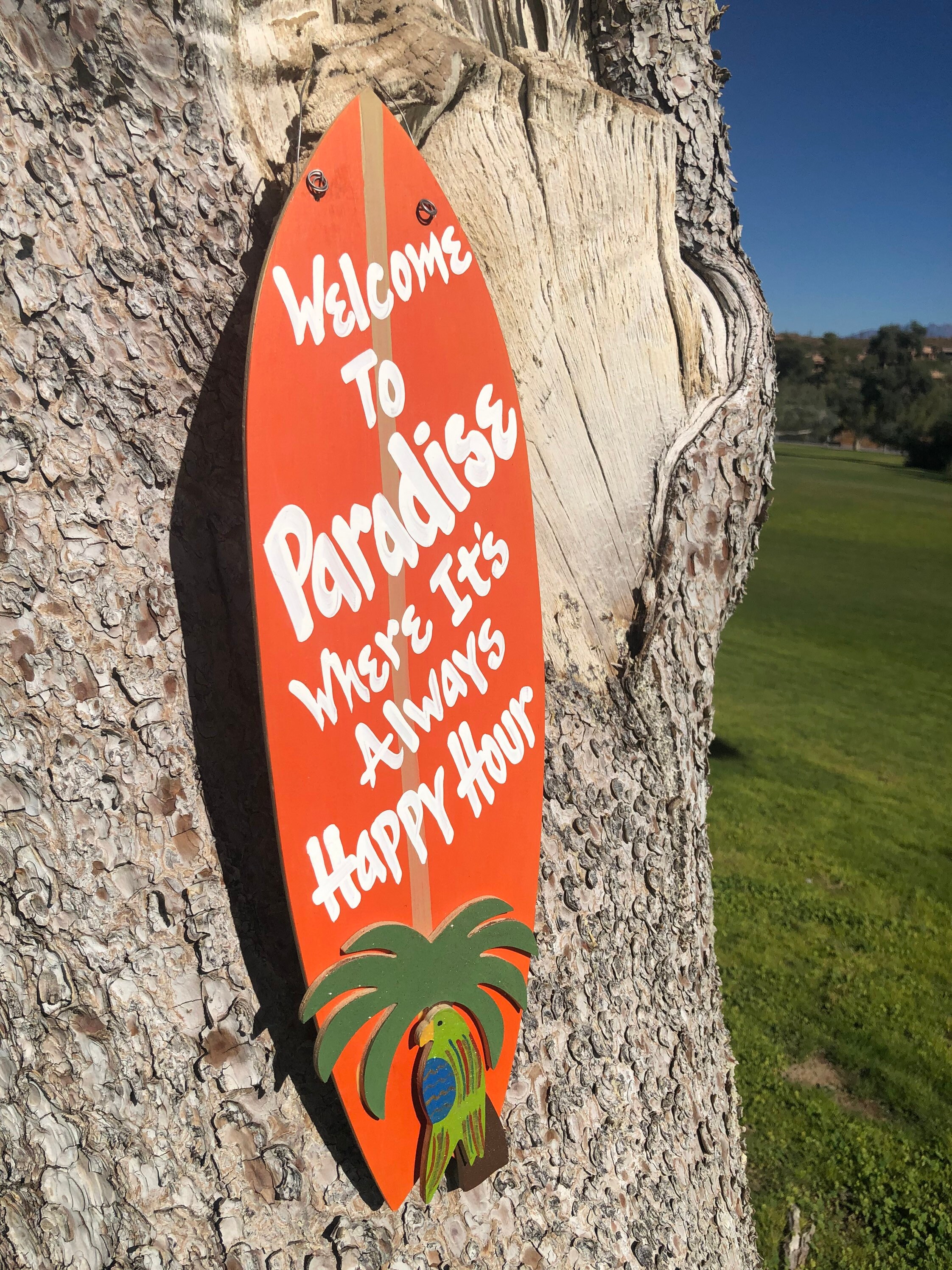 Welcome to Paradise,pool Deck Decor,tropical Bar Sign,hot Tub Sign ...
