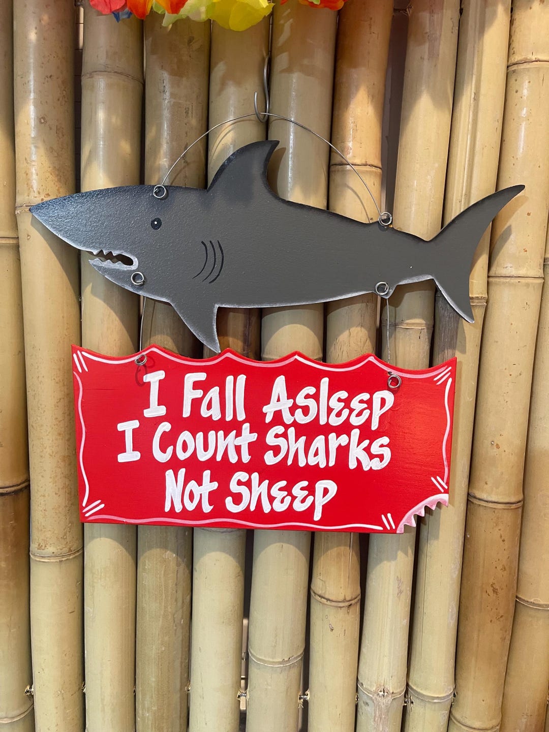 Shark Plaque for Kids Door or Baby Nursery Wall Art, Children’s Bedroom ...