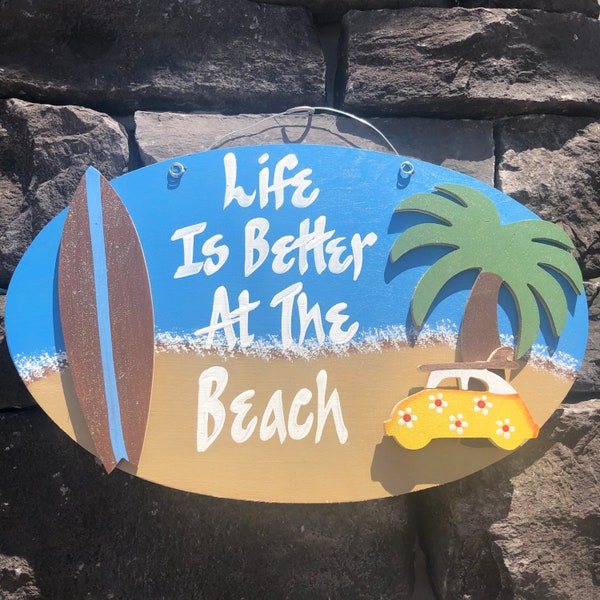 Beach Plaque - Etsy