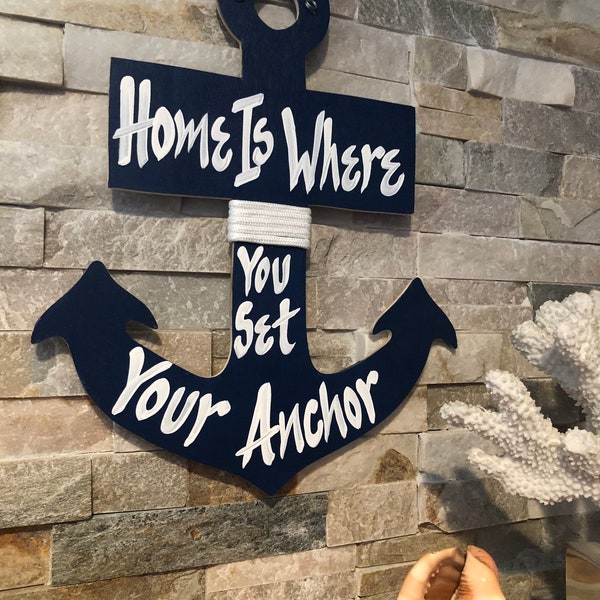 Nautical Anchor Sign - Etsy