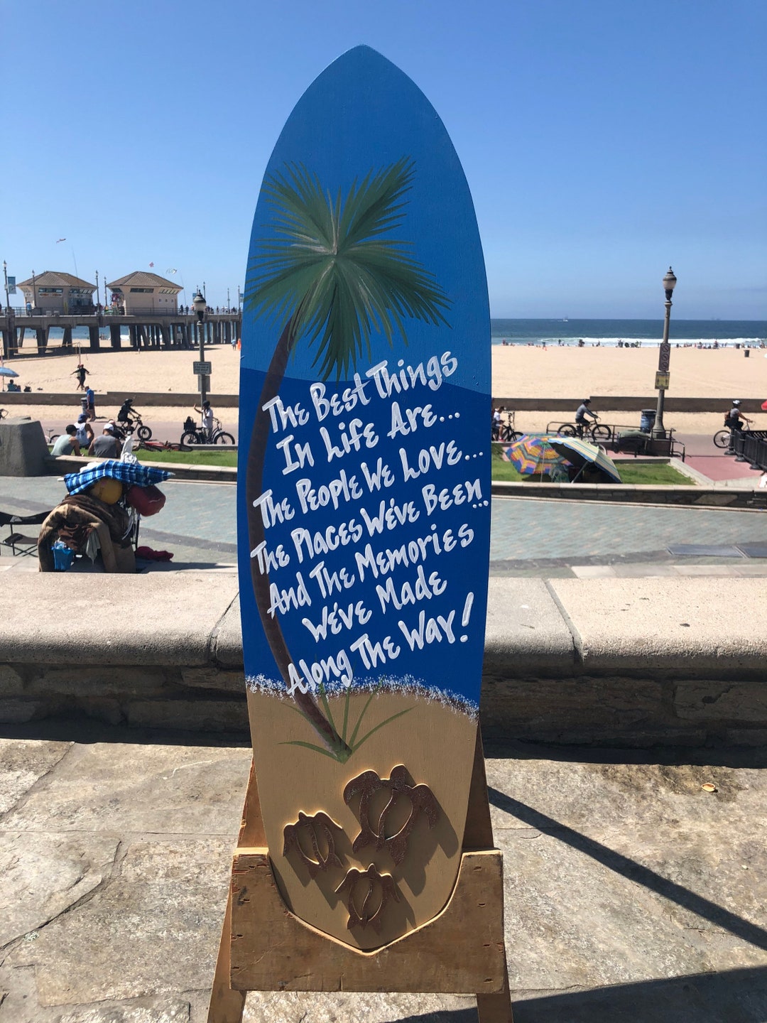 Hand Painted Surfboard Sign Personalized Surfboard - Etsy