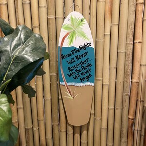 Wood Surfboard Signs,custom Painted Signs, Coastal Surf Decor,beach ...