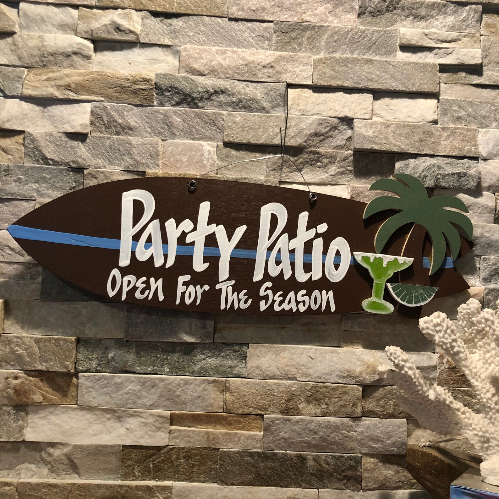 Handmade Surfboard Signpersonalized Hand Lettered Party - Etsy