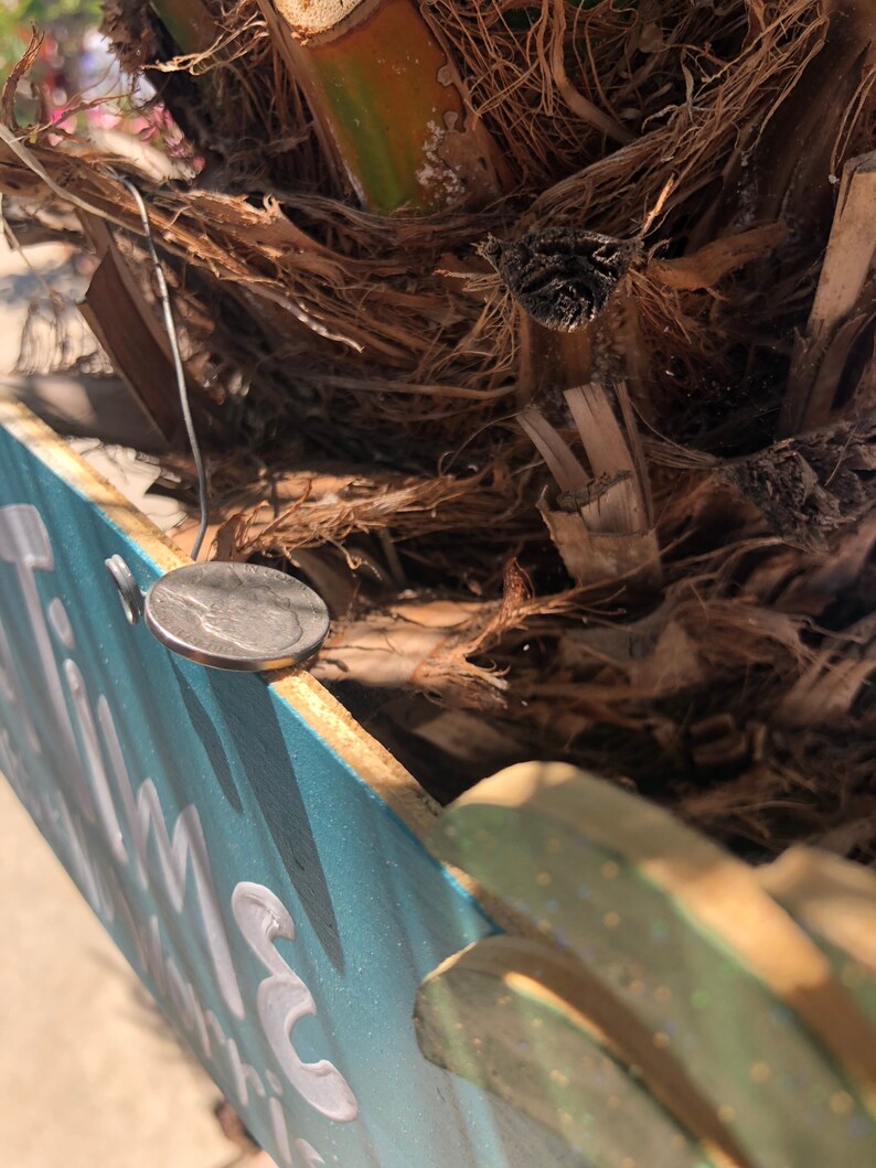 Island Time Wood Surfboard Sign, Handmade Pirate Decor, Hand Painted ...