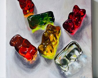 Gummy Bears Wall Art Limited Edition Giclée Print of Original Acrylic ...