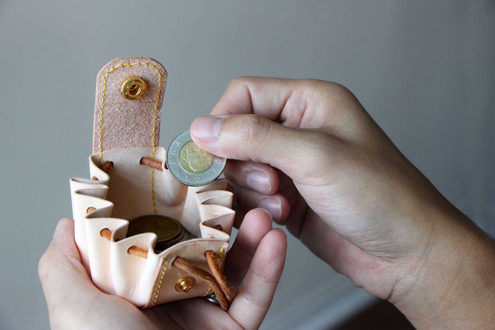 Leather Dumpling Coin Purse Pattern, Leather Pdf Template, DIY Leather ...