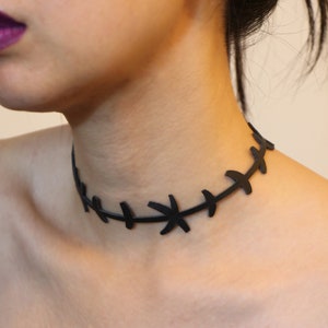 Halloween Leather Choker Template Bundle, SVG File, PDF Leather Pattern ...