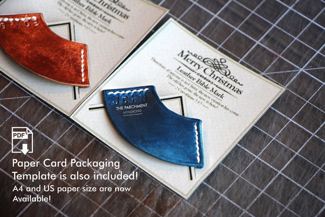 Christmas Leather Bookmark, Leather Patterns, Leather Gift, Leather Pdf ...