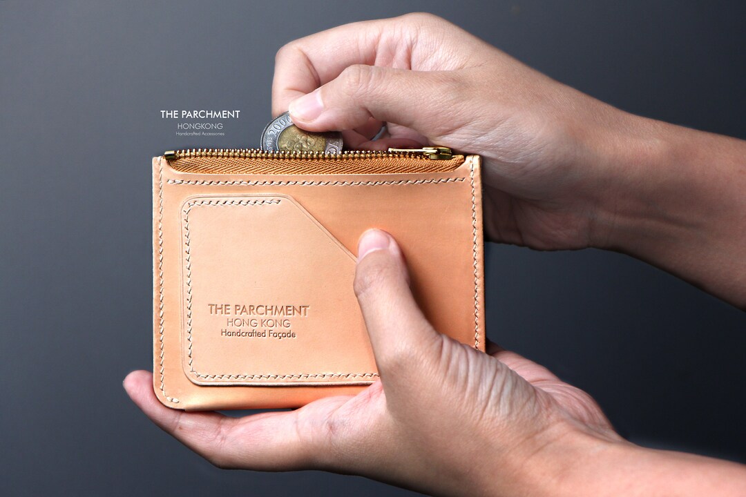 Leather Zipper Coin Purse Pattern, Leather Coin Bag Pattern, Leather ...