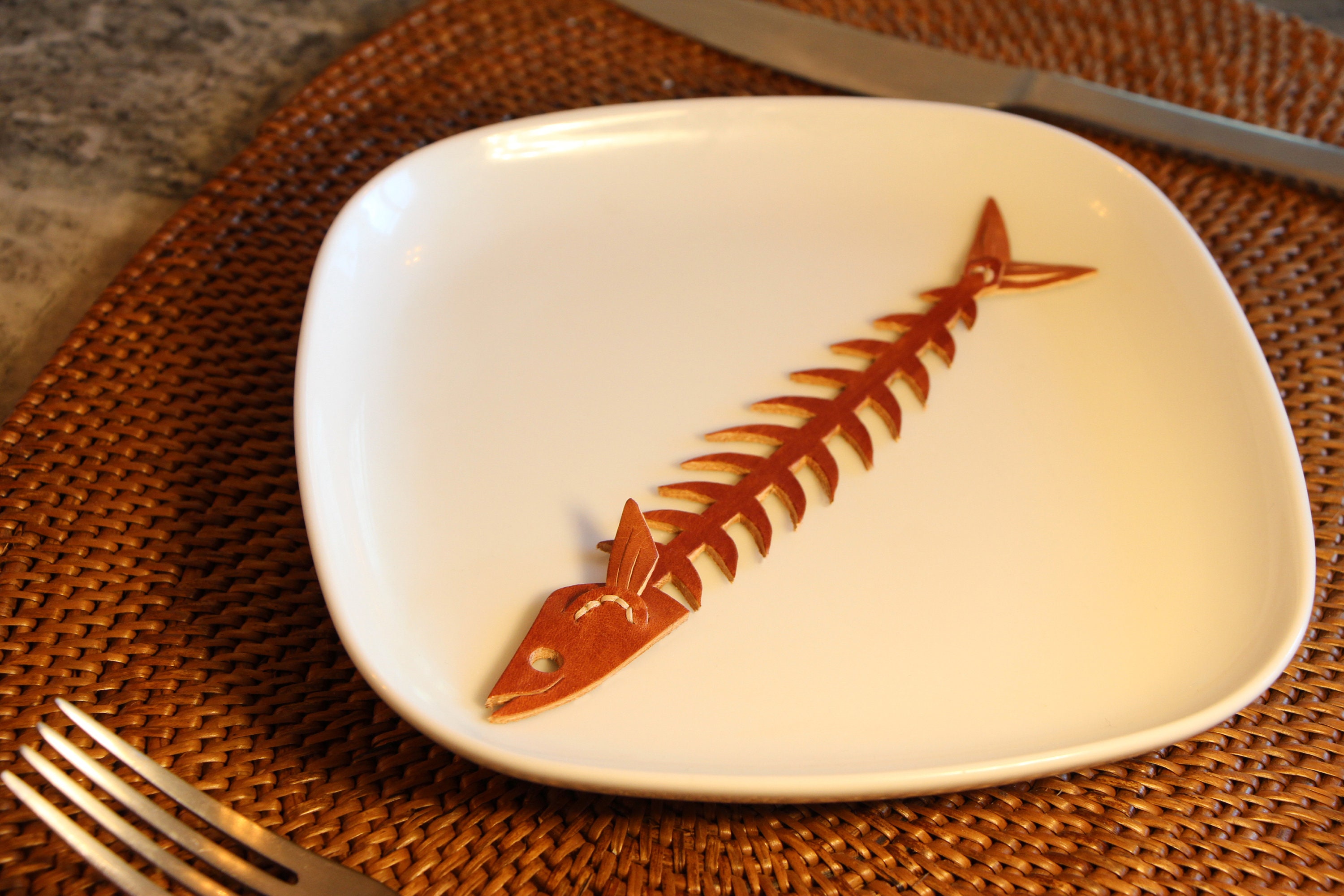 Leather Fish Bone Ear Saver and Simple Leather Ear Saver - Etsy