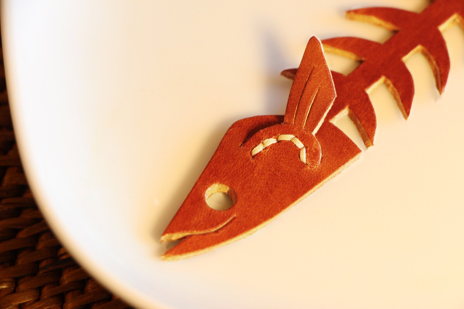 Leather Fish Bone Ear Saver and Simple Leather Ear Saver - Etsy