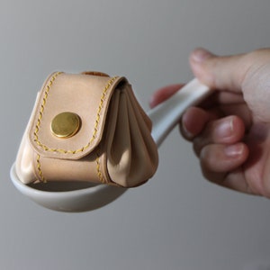 Leather Dumpling Coin Purse Pattern, Leather Pdf Template, DIY Leather ...